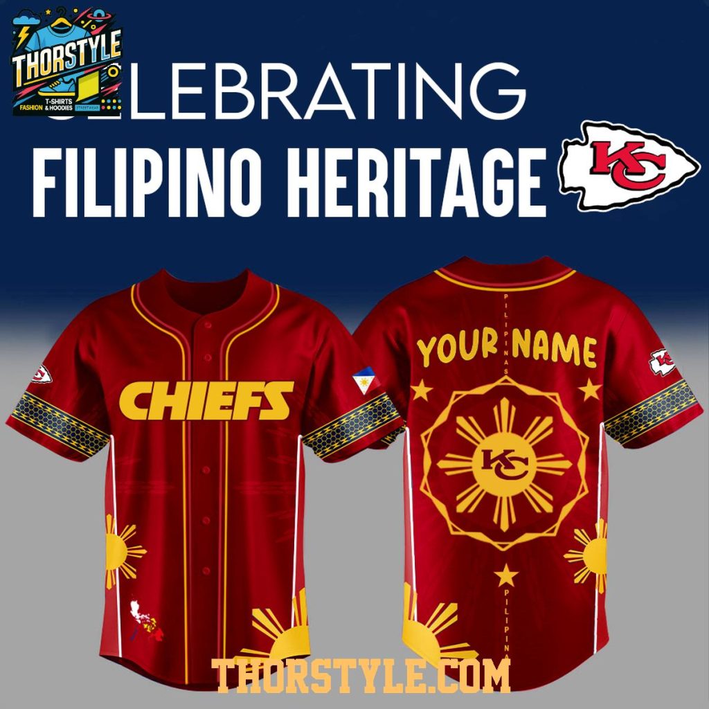 Kansas City Chiefs Pinoy Filipino Heritage 2025 Culture Baseball Jersey ...